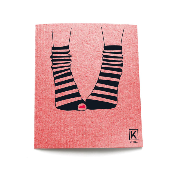 Black & White Stripes Collection Holey Sock • Small - KLIIN